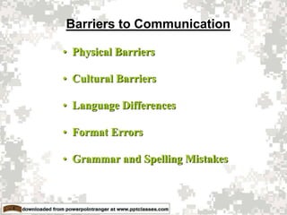 Effective military communication | PPTX