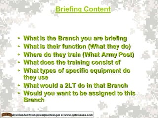 Effective military communication | PPTX