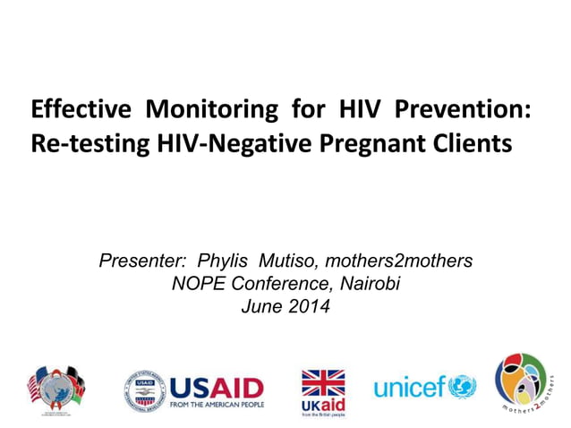 Effective Monitoring for HIV Prevention: Re-testing HIV-Negative ...