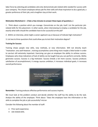 Effective motivational skills for today | PDF