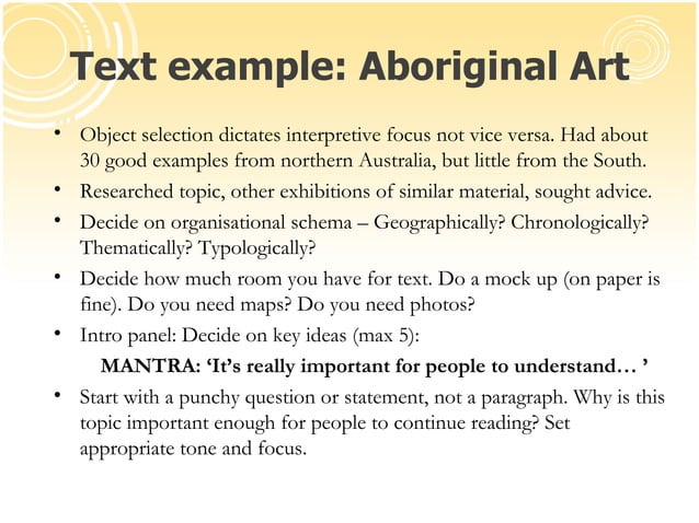 Writing effective museum text | PPT | Museums & Galleries | Attractions