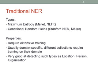 Effective Named Entity Recognition for Idiosyncratic Web Collections | PPT