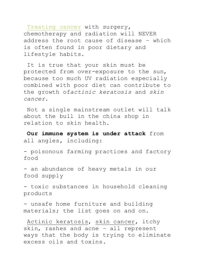 Effective Natural Method For Actinic Keratosis Prevention