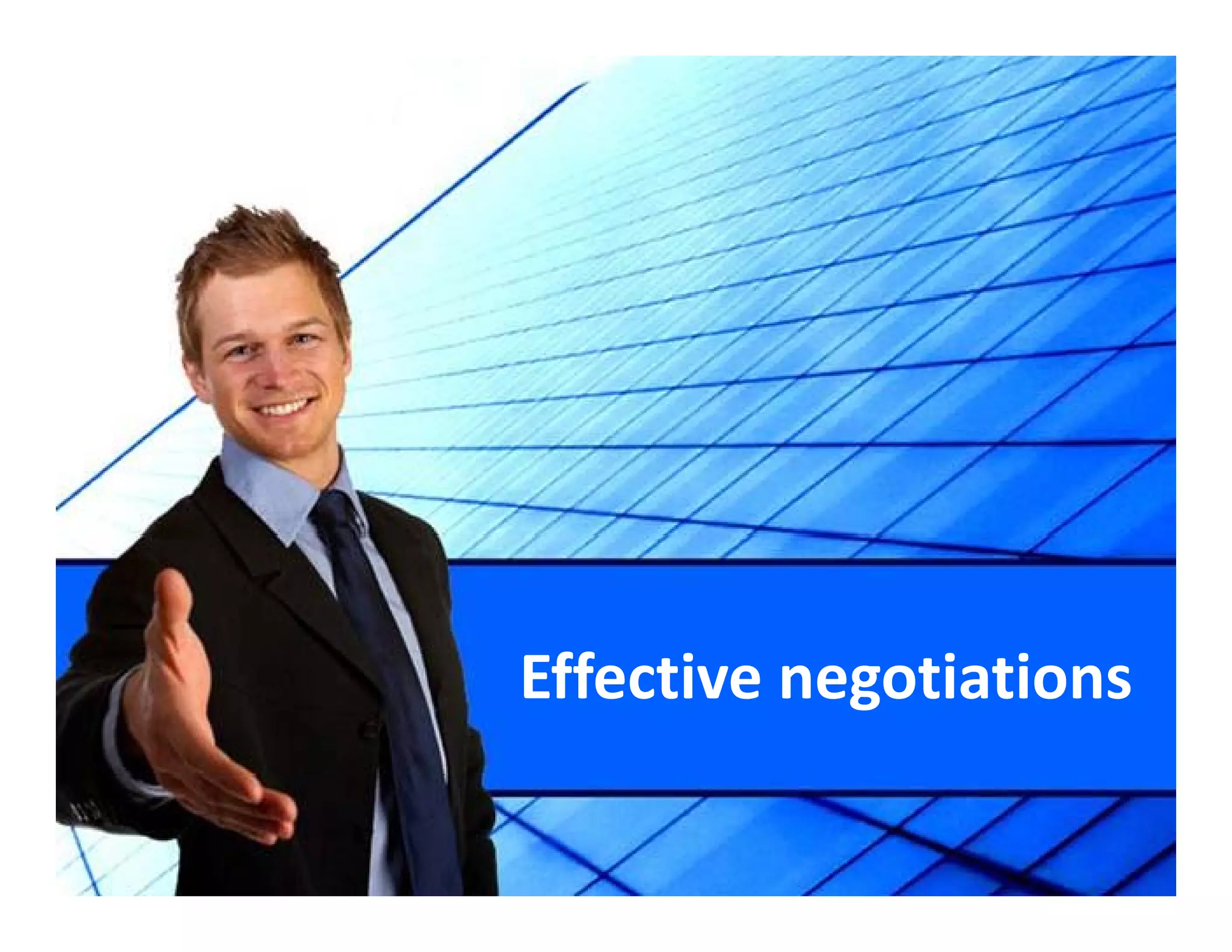 Effective Negotiations | PPT