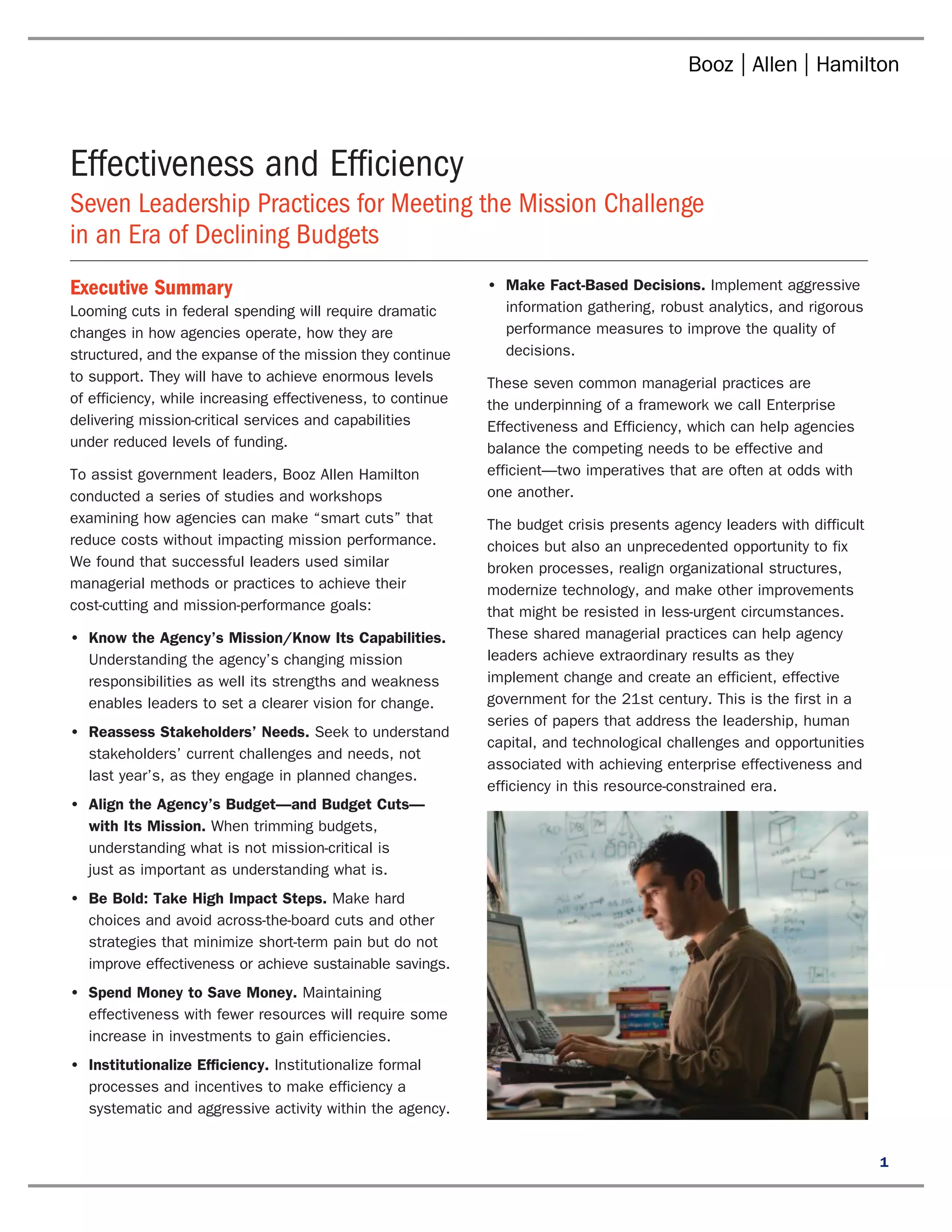 Effectiveness and Efficiency | PDF