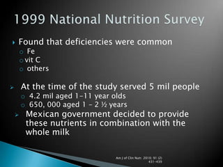 Effectiveness of-a-large-scale-iron-fortified-milk-distribution | PPT