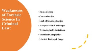 Effectiveness of Forensic Science in Criminal Law An Analysis.pptx