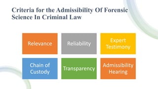 Effectiveness of Forensic Science in Criminal Law An Analysis.pptx