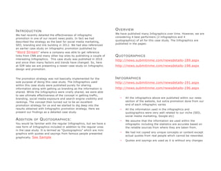 Of Infographic Promotion – A Case Study | PDF