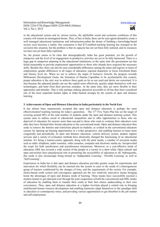 Effectiveness of open and distance education and the relevance of ict | PDF