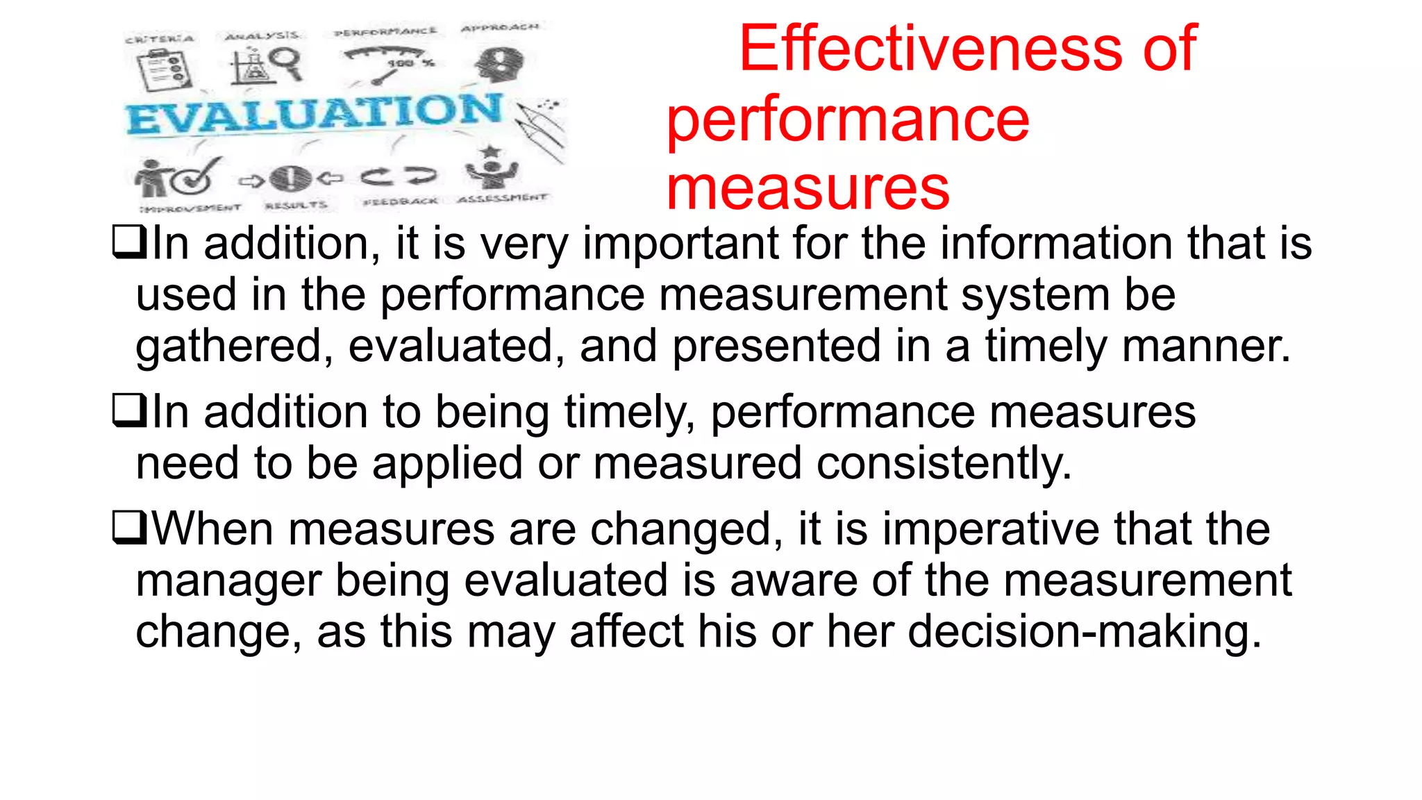 Effectiveness of performance measure | PPTX