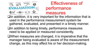Effectiveness of performance measure | PPT