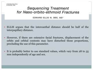 Effectiveness of primary correction of traumatic telecanthus | PPTX