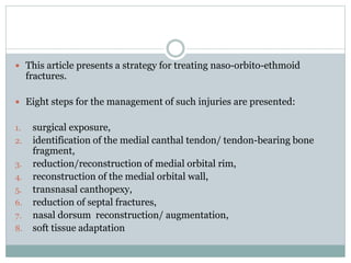 Effectiveness of primary correction of traumatic telecanthus | PPTX ...