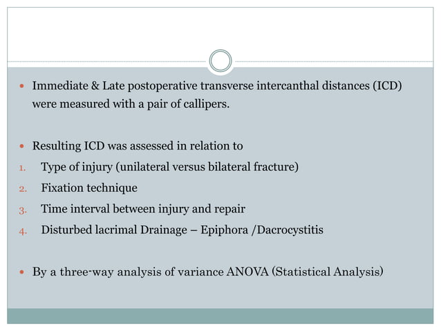 Effectiveness of primary correction of traumatic telecanthus | PPT