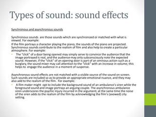 Effectiveness of sound in short film | PPT