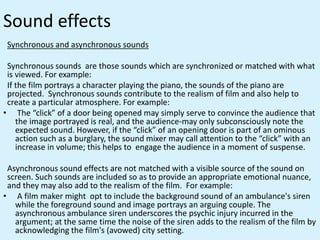 Sound in short film | PPTX