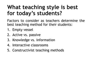 Effectiveness of teaching methodology | PPTX