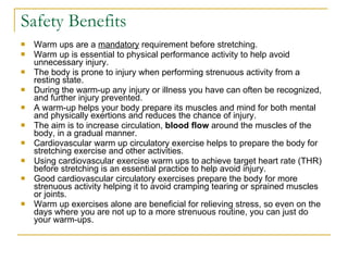 Effectiveness of warm up exercises | PPS