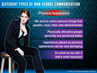 Effective non verbal communication in the business communication | PDF