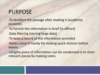 Effective Note-making 1.ppt