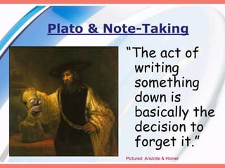 Note taking Process and Techniques | PPT