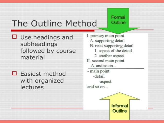 Note taking Process and Techniques | PPT | Education