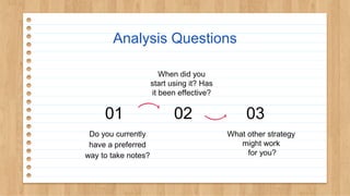 Effective Note-Taking Strategies | PPTX