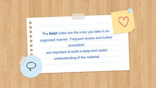 Effective Note-Taking Strategies | PPTX