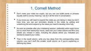 Effective Note-Taking Strategies | PPTX