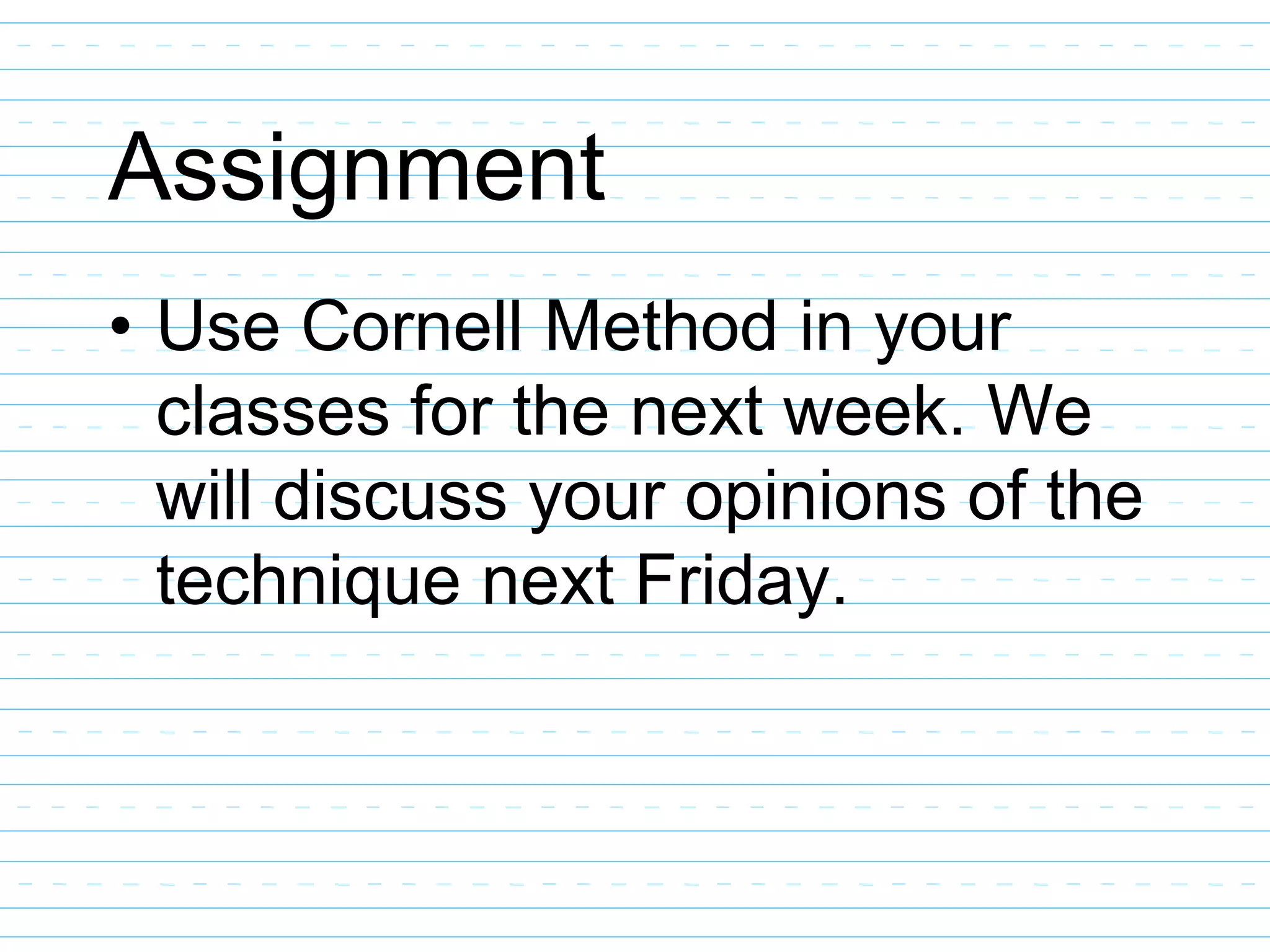 Effective Note Taking | PPTX