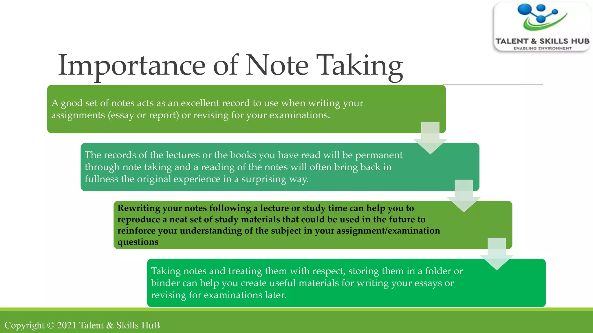 How to Develop Effective Note Taking Skills | PPTX
