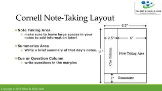 How to Develop Effective Note Taking Skills | PPTX | Educational ...