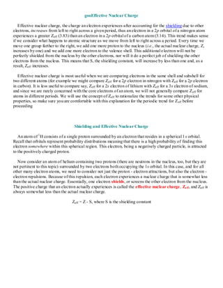 Effective nuclear charge | PDF