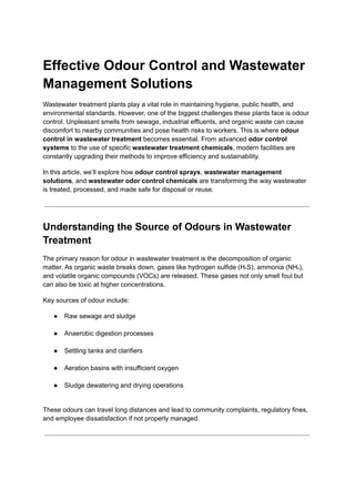 Effective Odour Control and Wastewater Management Solutions.pdf