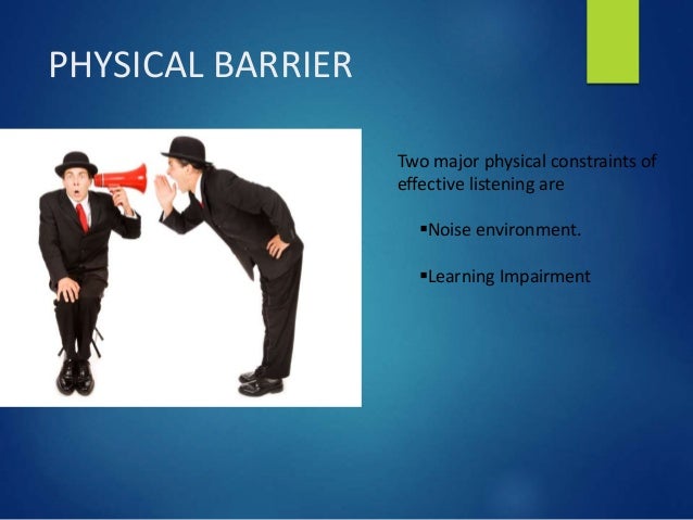 Effective of barrier listing(Communication Skills)