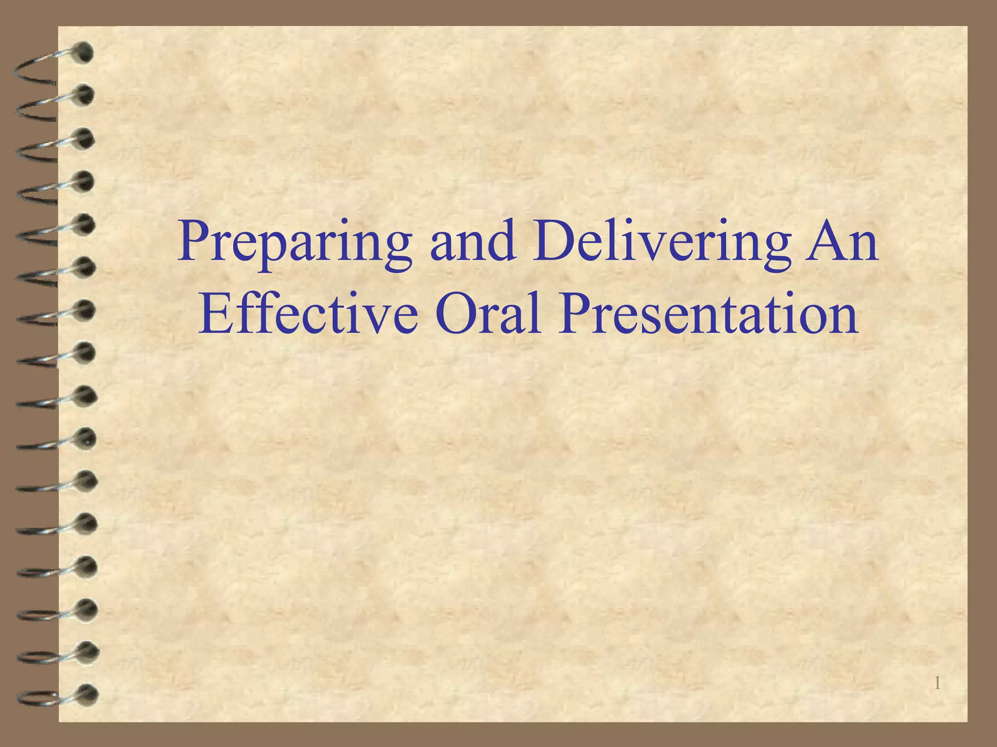 Effective Oral Presentation | PPT