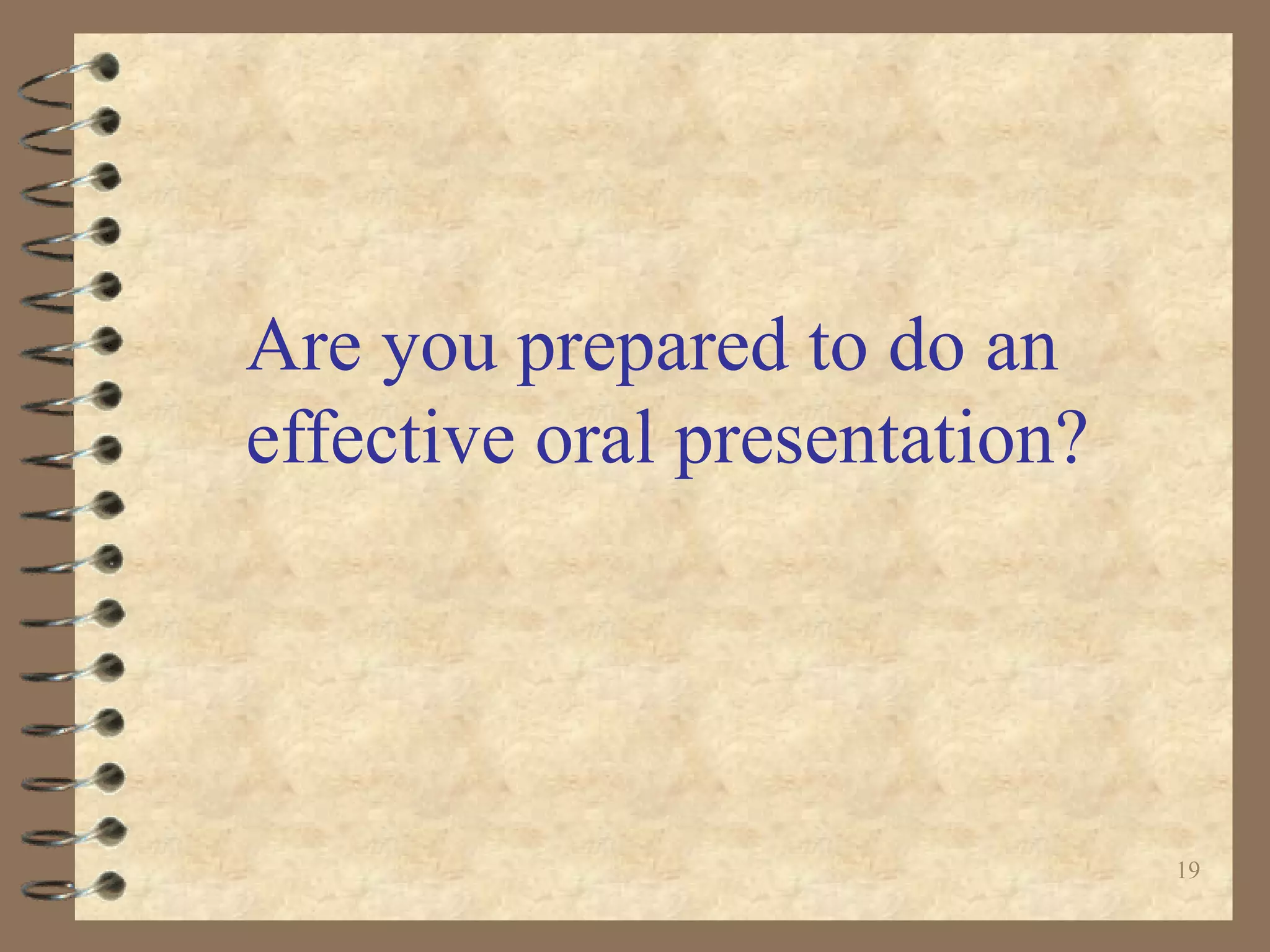 Effective Oral Presentation | PPT