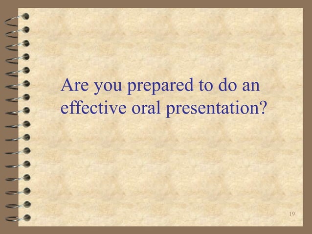 Effective Oral Presentation | PPT