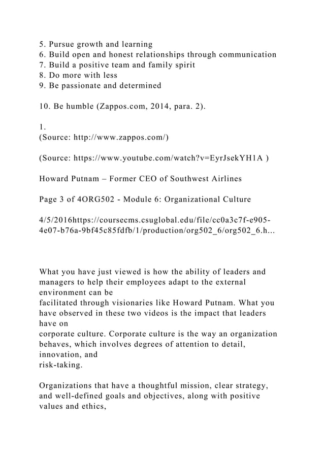 Effective Organizations Theory and PracticeModule 6 Orga.docx