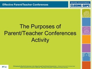 Effective parent teacher conferences | PPTX