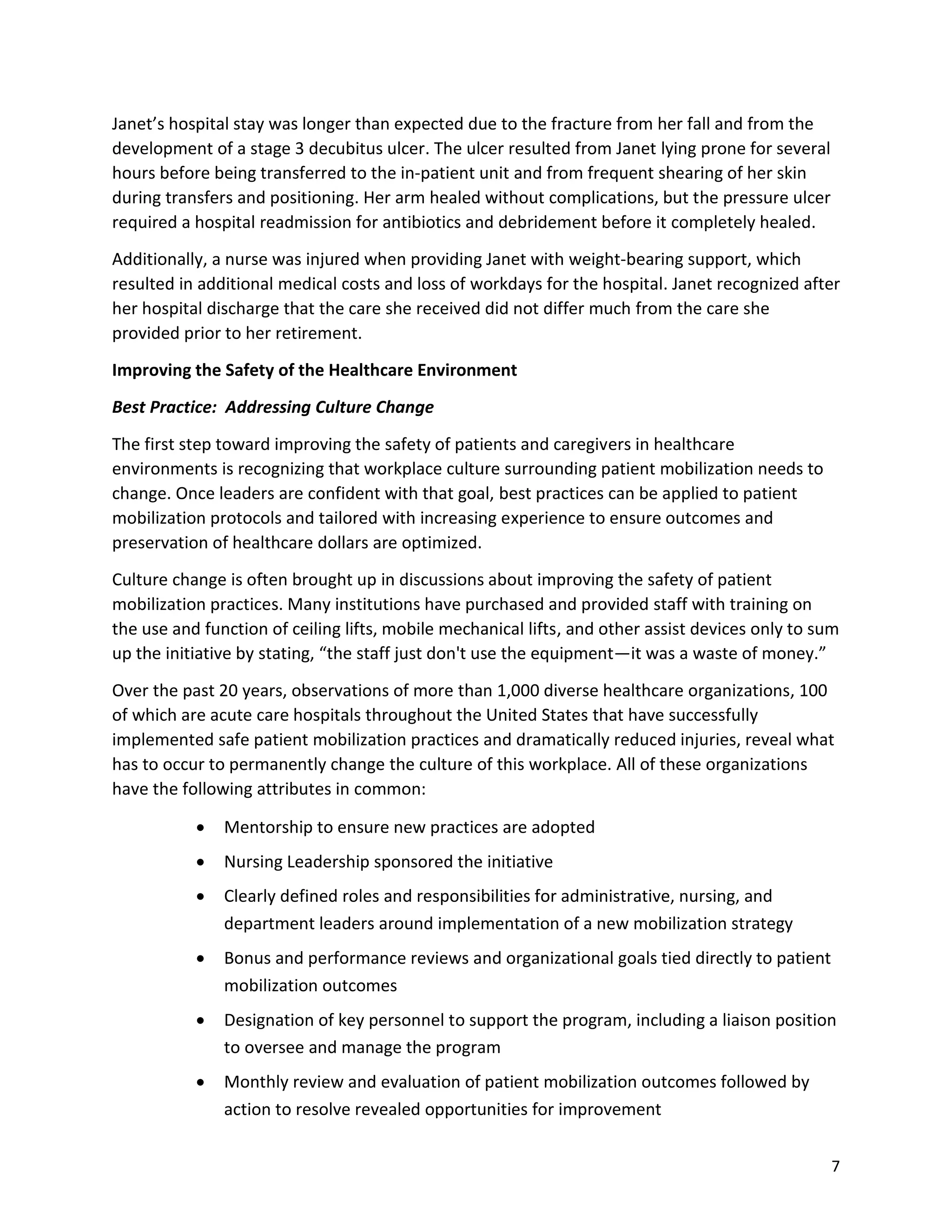 Effective patient mobilization programs white paper 0517 | PDF