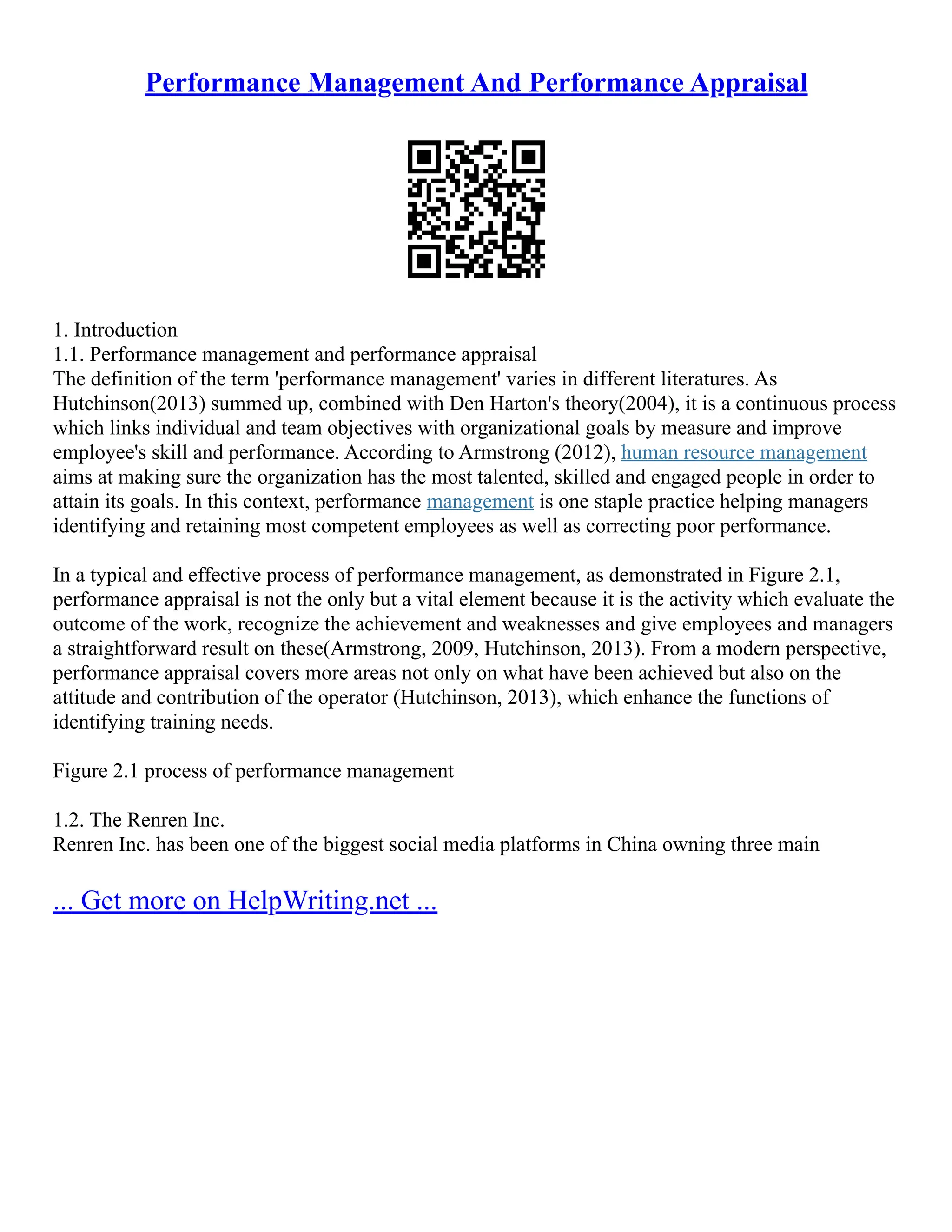 Effective Performance Appraisal Program | PDF