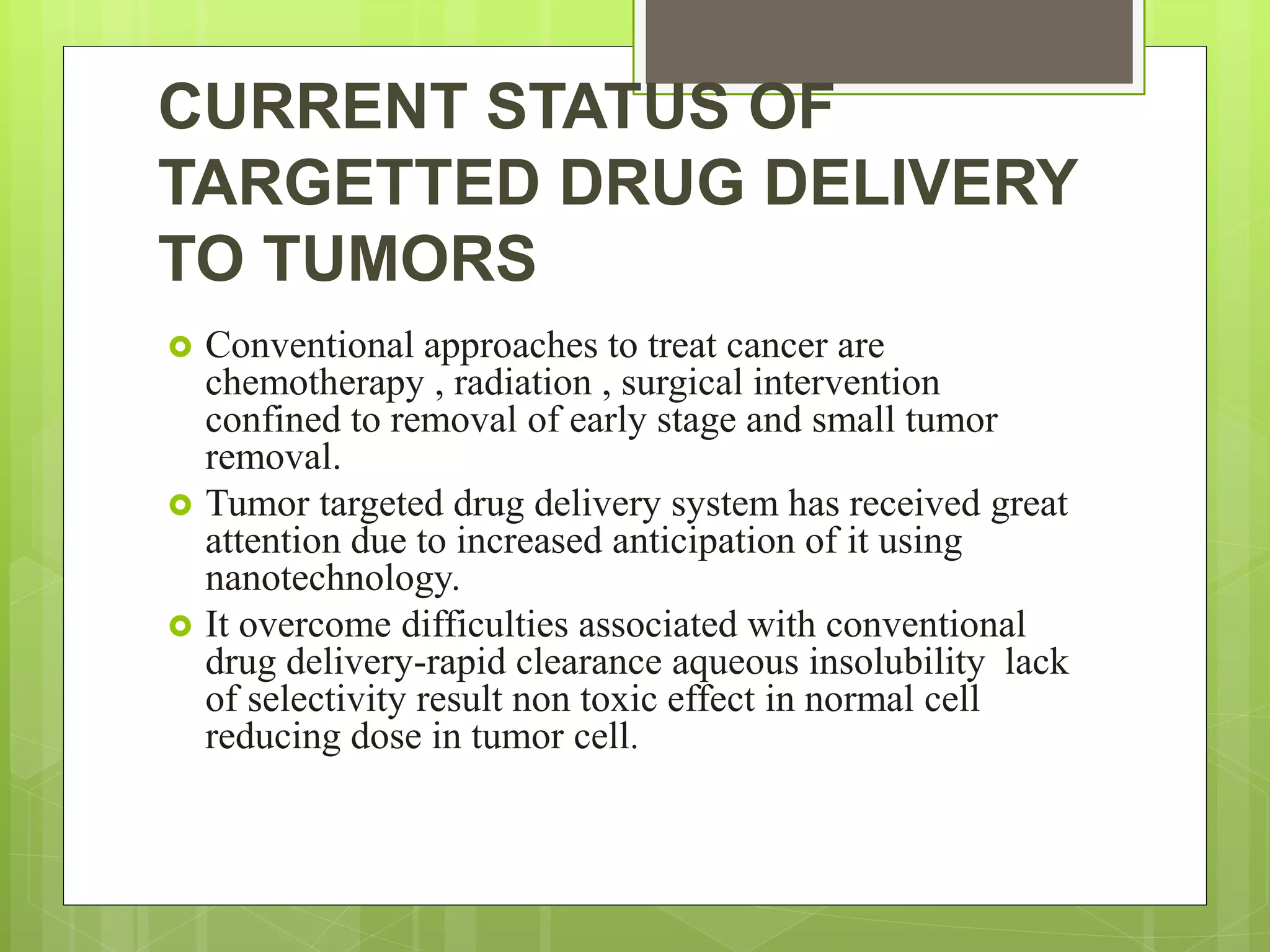Effective permeation and retention effect [epr effect | PPTX