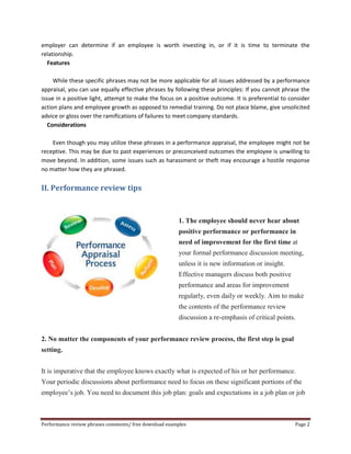 Effective phrases for performance reviews | DOCX