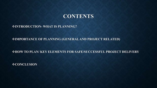 Effective Planning for Successful Project Delivery | PPT