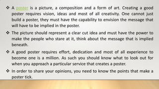 Effective poster design and printing | PPT