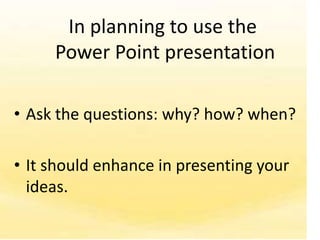 Effective powerpoint presentation | PPT