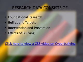 Bullying and Cyberbullying | PPT