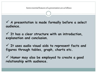 EFFECTIVE PRESENTATIONS: How to make an Effective Presentation. | PPTX